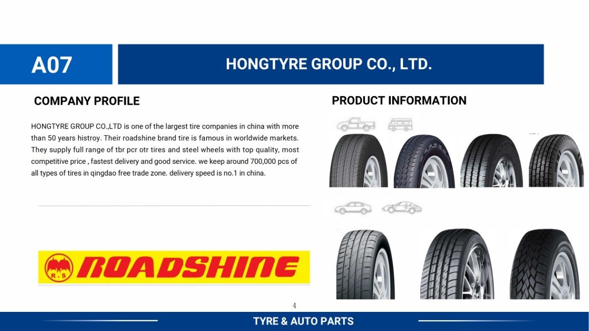 QINGDAO HONGTYRE INDUSTRIAL CO., LTD. - Exhibitors - Tyres, Automotive ...